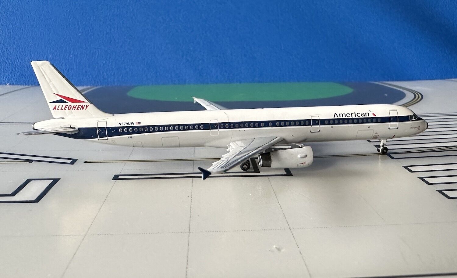 American Airbus A321-231 N579UW Allegheny retro 1/400 scale diecast Ae ...