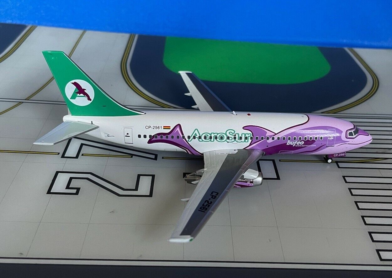 AeroSur Boeing 737-200 CP-2561 Bufeo 1/200 scale diecast Inflight/El A ...