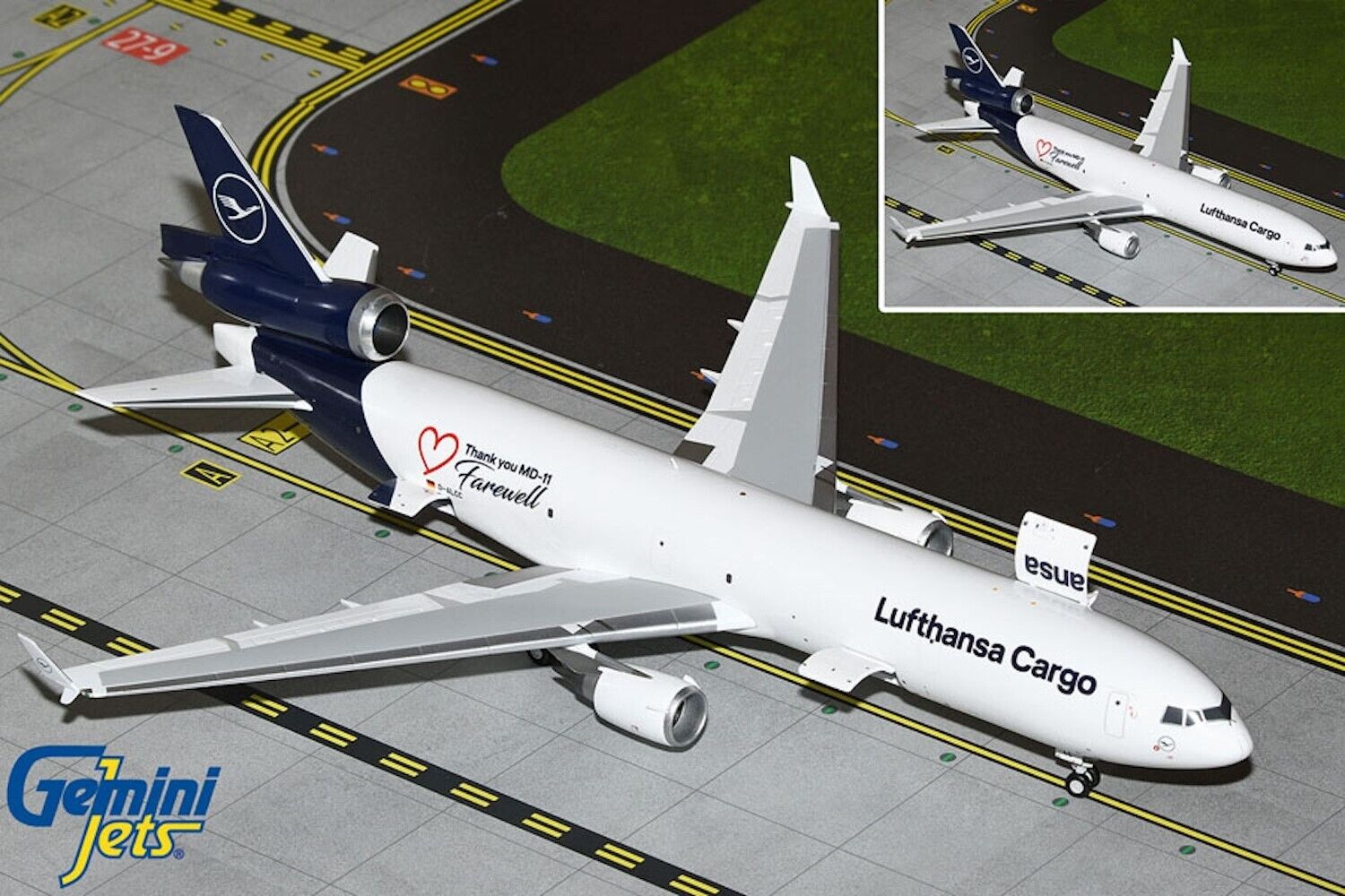 Lufthansa Cargo MD-11 D-ALCC Farewell interactive 1/200 scale diecast ...